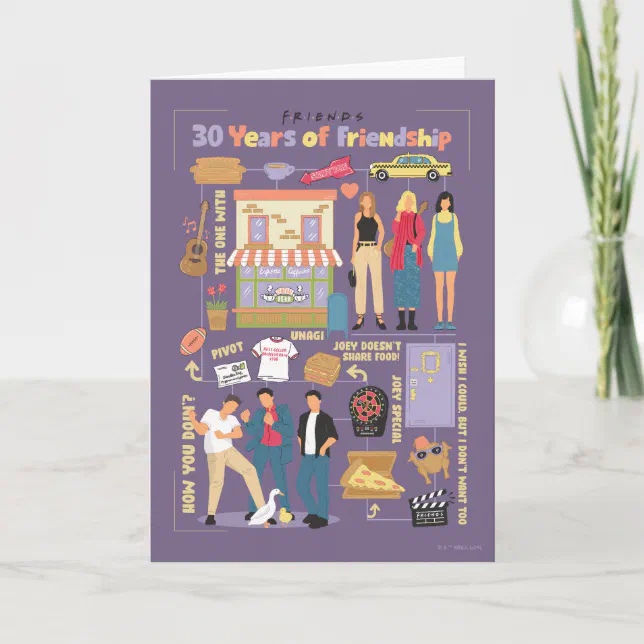 FRIENDS™ | 30 Years of Friendship Card | Zazzle