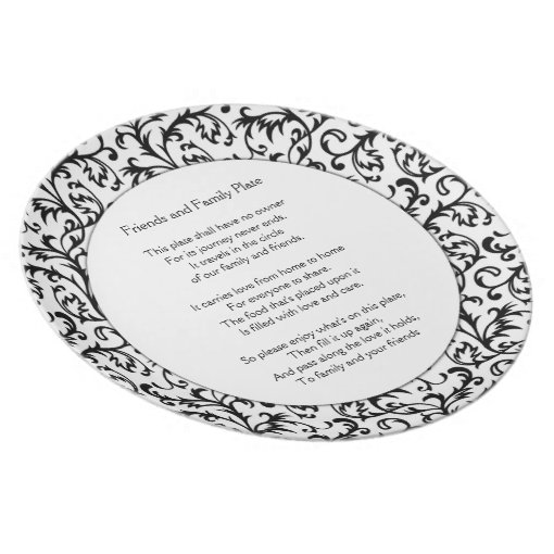 Friends and Family Pass it Along Plate | Zazzle