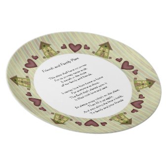 Friends and Family Plate | Zazzle
