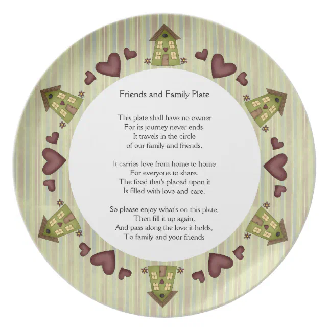 Friends and Family Plate | Zazzle