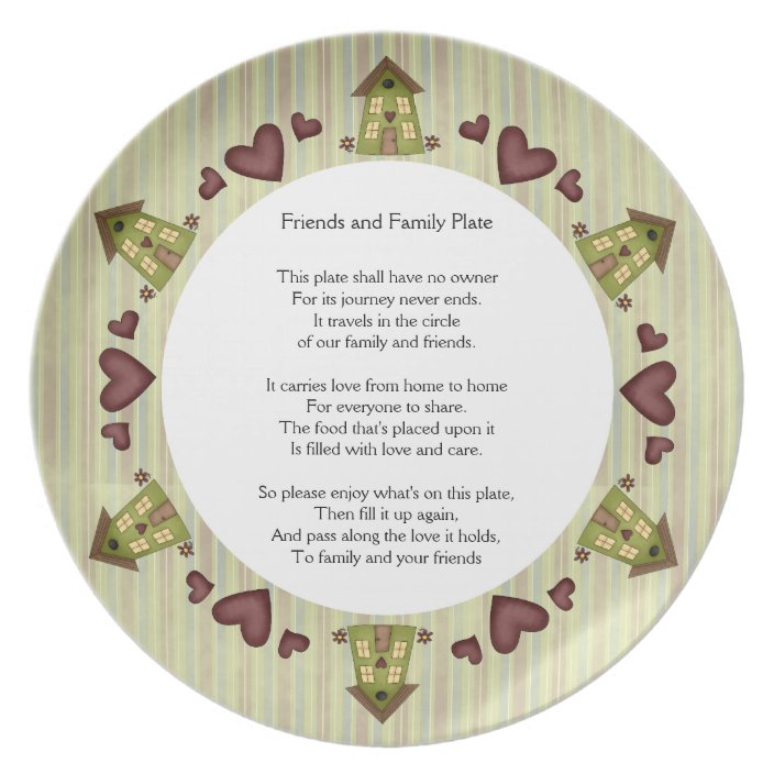 Friends and Family Plate | Zazzle.com