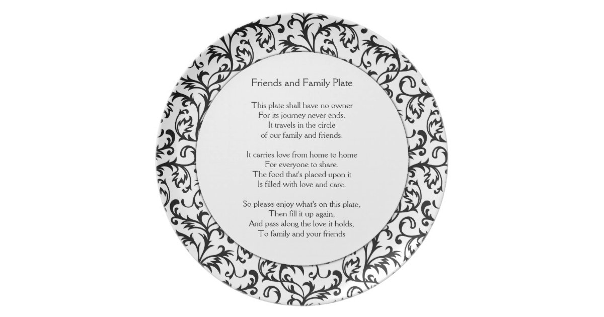 Friends and Family Plate | Zazzle