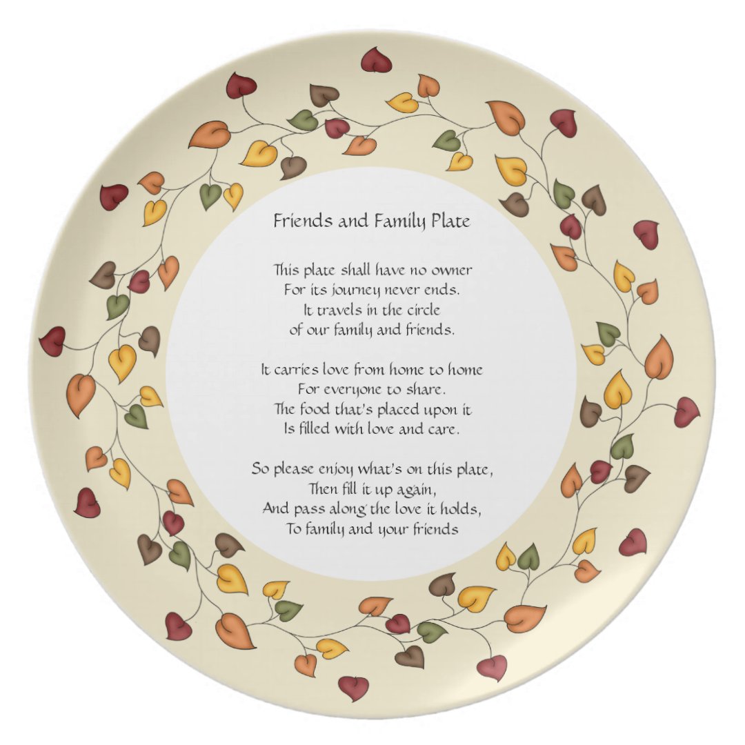 Friends and Family Plate | Zazzle