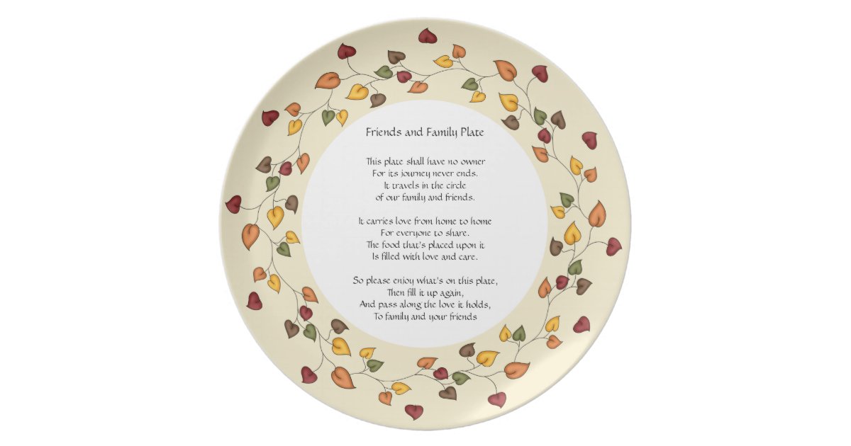 Friends and Family Plate | Zazzle