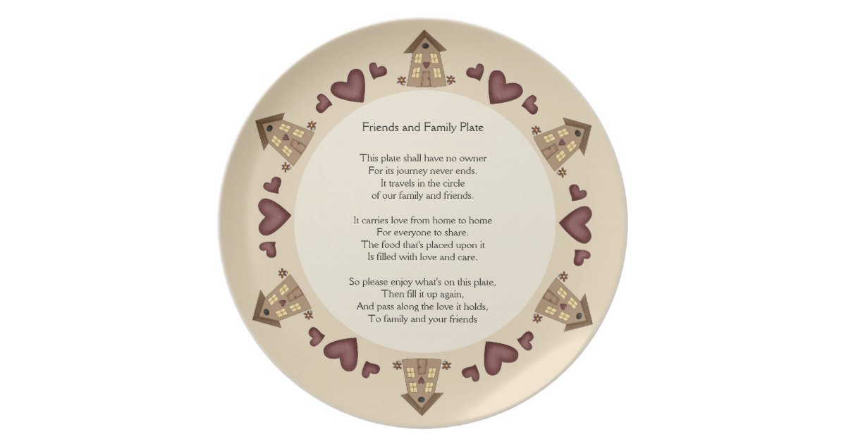 Friends and Family Plate | Zazzle