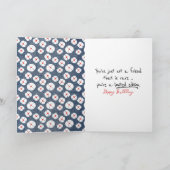 Friend's Birthday Stick Figure Girl Card | Zazzle