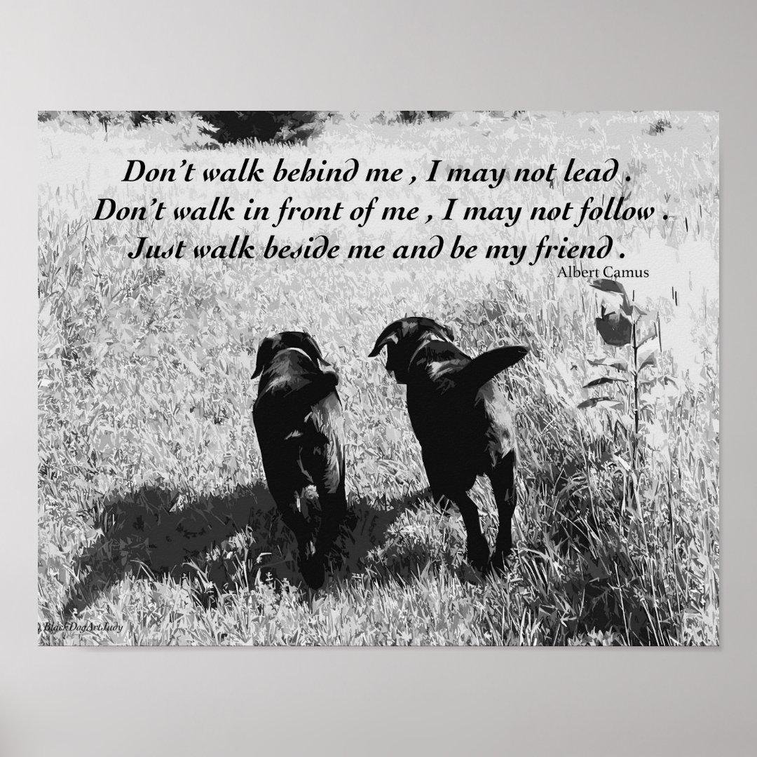 Friends - Black Lab Poster | Zazzle