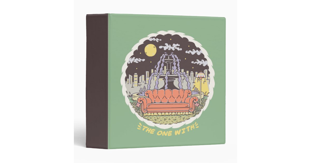 FRIENDS™ | Cartoon Fountain 3 Ring Binder | Zazzle
