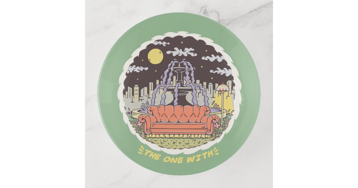 FRIENDS™ | Cartoon Fountain Trinket Tray | Zazzle
