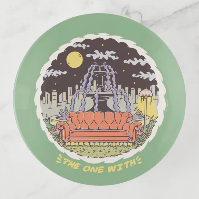 FRIENDS™ | Cartoon Fountain Trinket Tray | Zazzle
