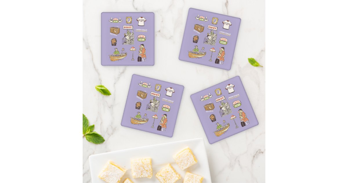 FRIENDS™ | Cartoon Icons Coaster Set | Zazzle