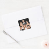 FRIENDS™ | Cast in Formal Wear Closeup Square Sticker | Zazzle