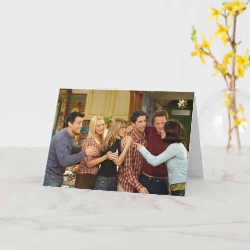 FRIENDS™ | Cast Thanksgiving Group Hug Card | Zazzle
