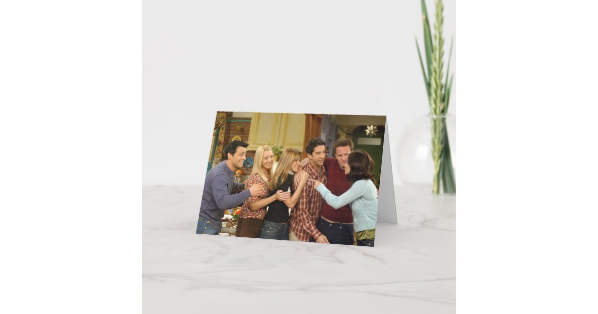 FRIENDS™ | Cast Thanksgiving Group Hug Card | Zazzle