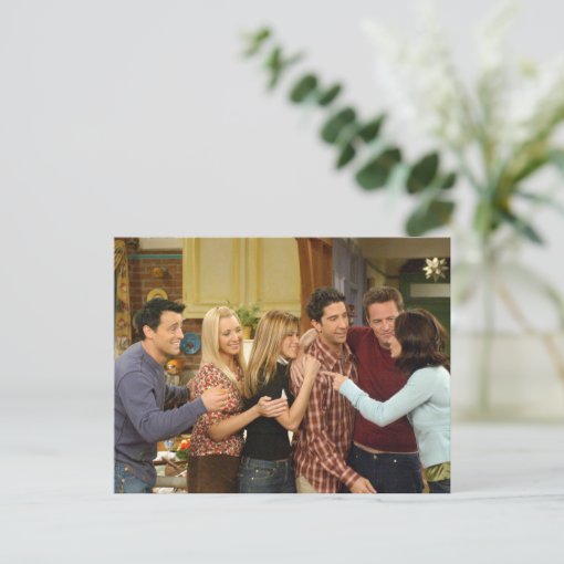FRIENDS™ | Cast Thanksgiving Group Hug Invitation Postcard | Zazzle