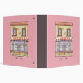 FRIENDS™ | Central Perk Cartoon Coffee Shop 3 Ring Binder | Zazzle