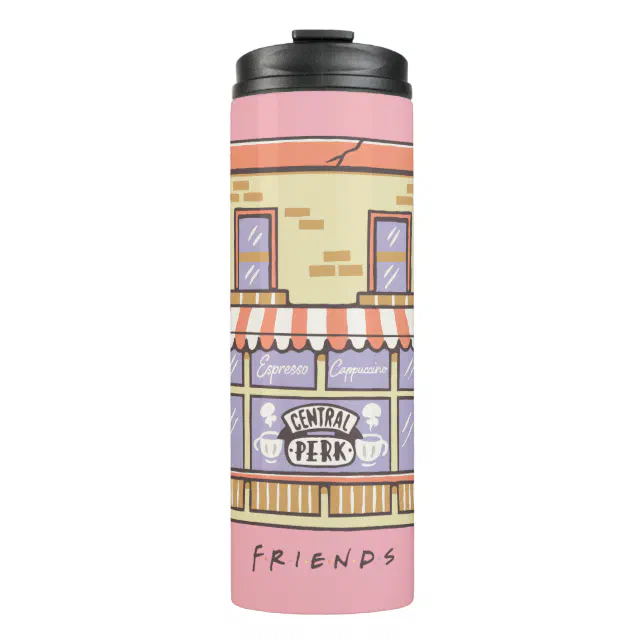 FRIENDS™ | Central Perk Cartoon Coffee Shop Thermal Tumbler | Zazzle