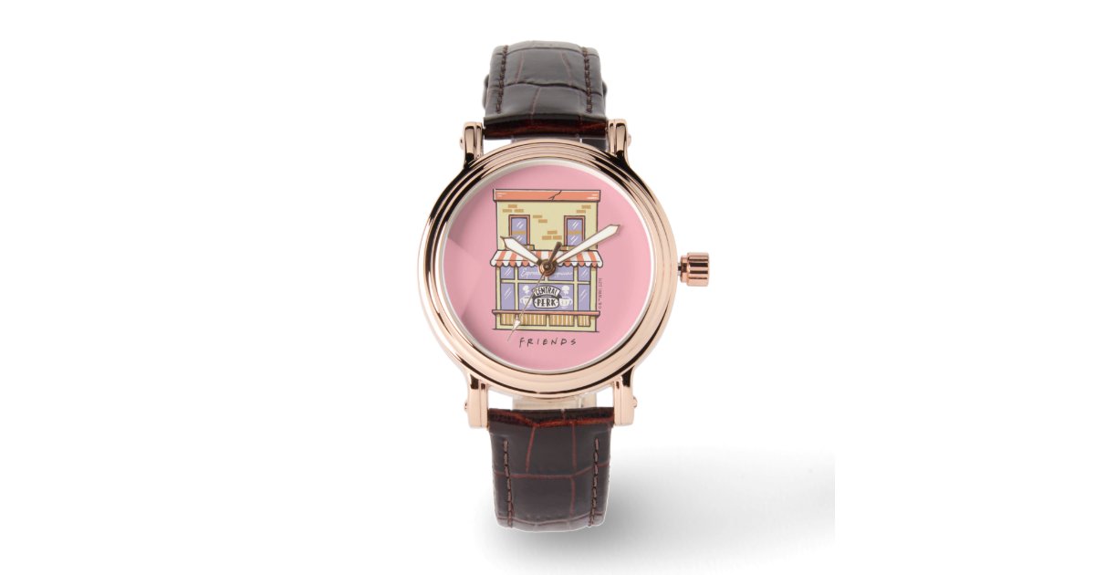 FRIENDS™ | Central Perk Cartoon Coffee Shop Watch | Zazzle
