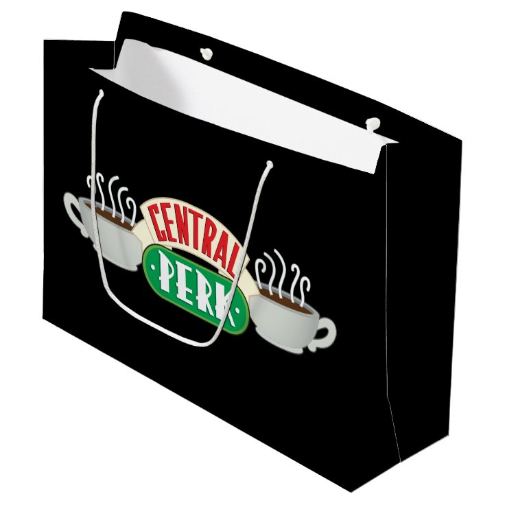 FRIENDS™ | Central Perk Logo Large Gift Bag | Zazzle
