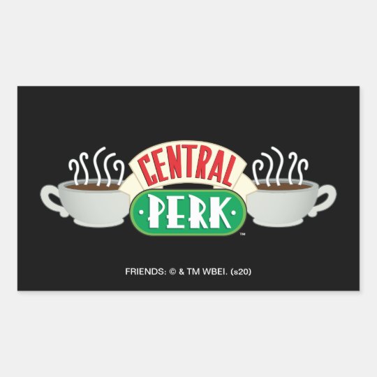 FRIENDS™ | Central Perk Logo Rectangular Sticker | Zazzle.com