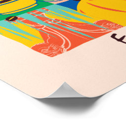 FRIENDS™ | Central Perk Vibrant Graphic Poster | Zazzle