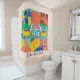 FRIENDS™ | Central Perk Vibrant Graphic Shower Curtain | Zazzle