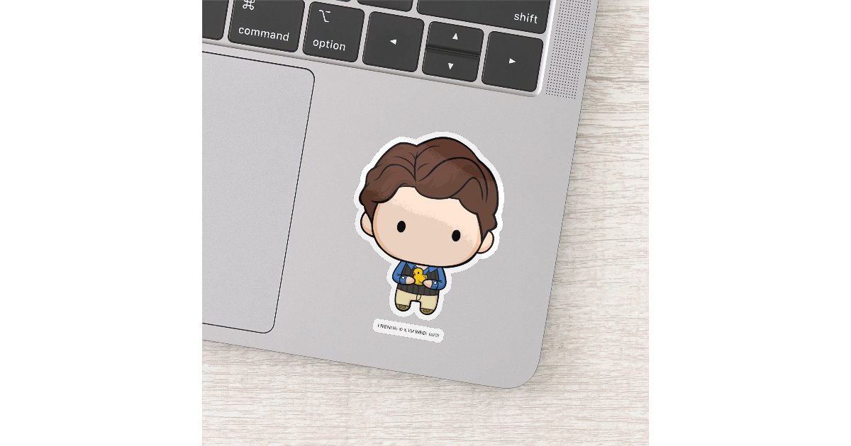 FRIENDS™ | Chandler Chibi Sticker | Zazzle