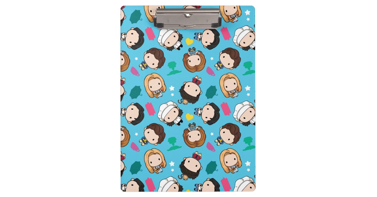 FRIENDS™ | Character Chibi Pattern Clipboard | Zazzle
