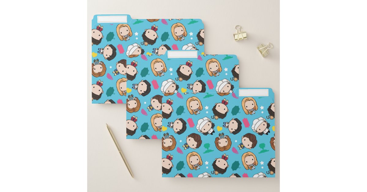 FRIENDS™ | Character Chibi Pattern File Folder | Zazzle