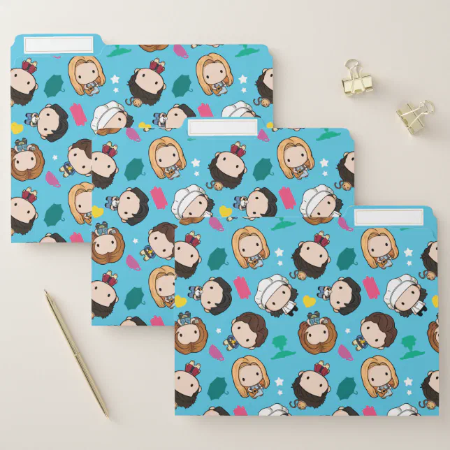 FRIENDS™ | Character Chibi Pattern File Folder | Zazzle