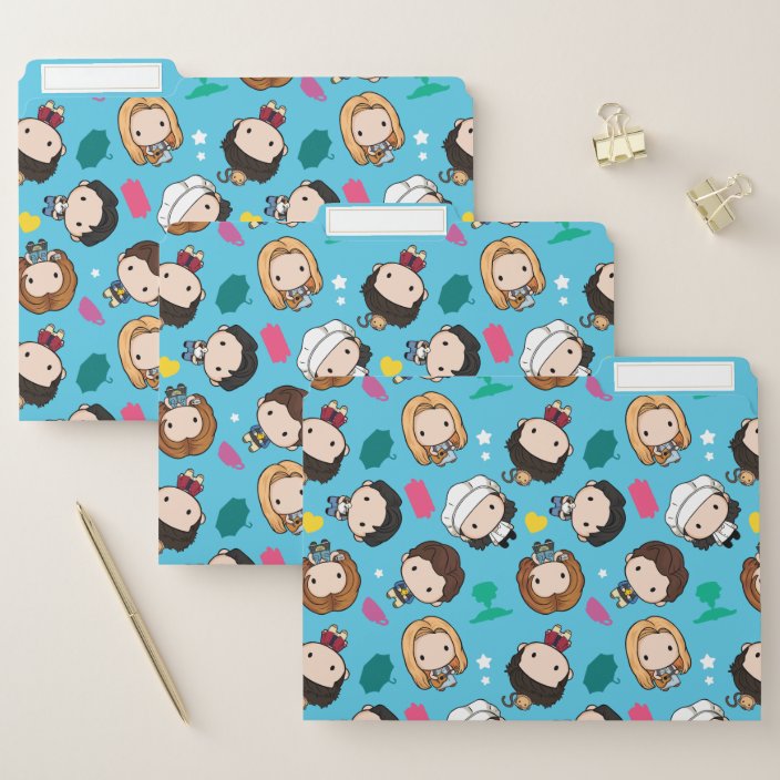 FRIENDS™ | Character Chibi Pattern File Folder | Zazzle.com