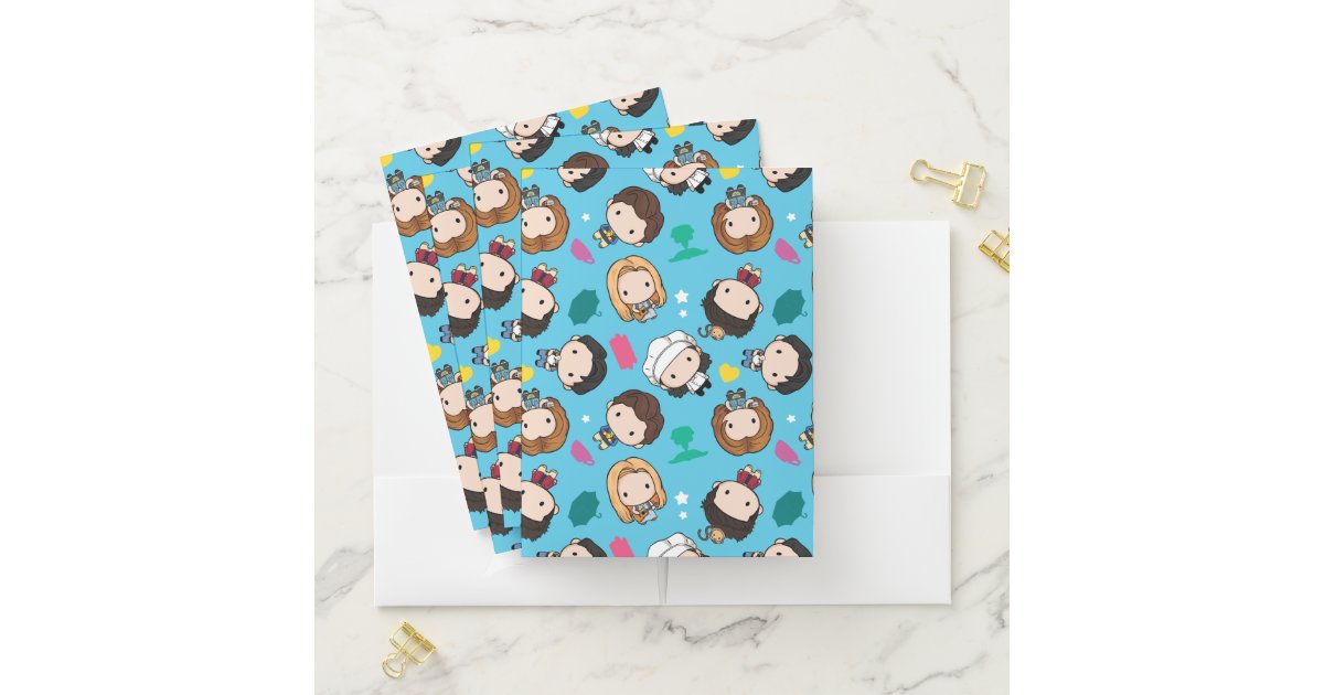FRIENDS™ | Character Chibi Pattern Pocket Folder | Zazzle