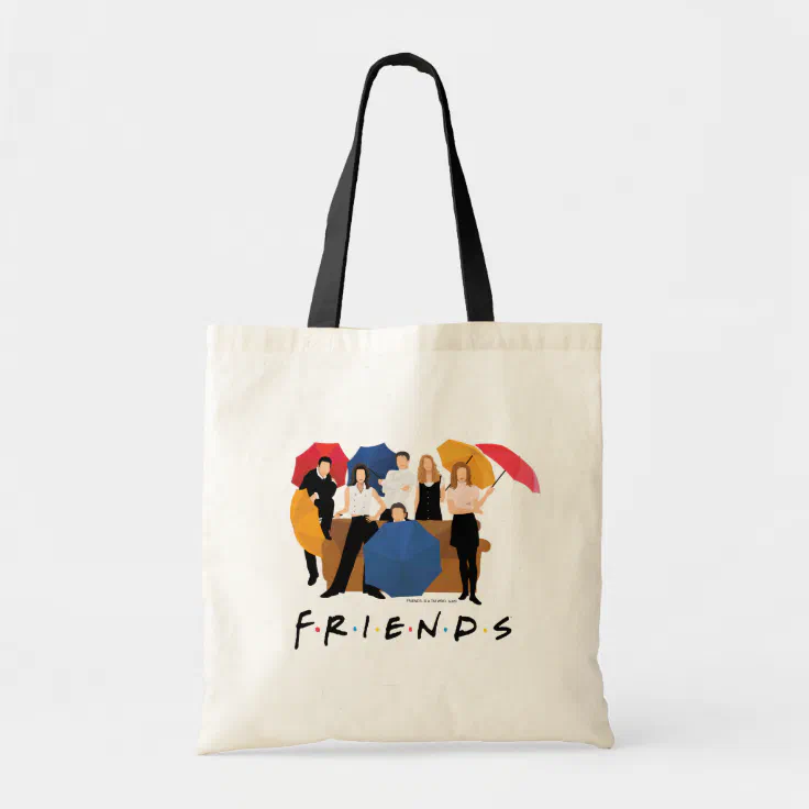 FRIENDS™ Character Silhouette Tote Bag | Zazzle
