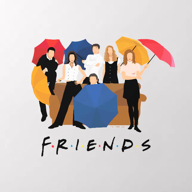 FRIENDS™ Character Silhouette Wall Decal | Zazzle