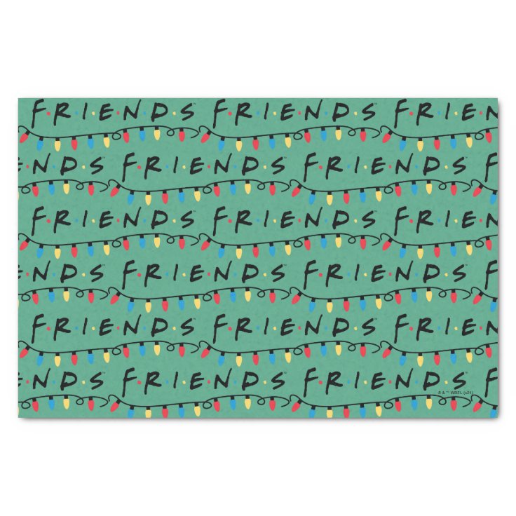 FRIENDS™ | Christmas Lights Logo Tissue Paper | Zazzle