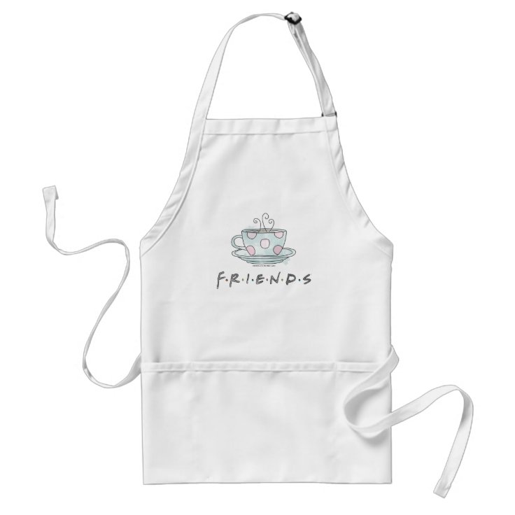 FRIENDS™ | Coffee Mug Watercolor Adult Apron | Zazzle