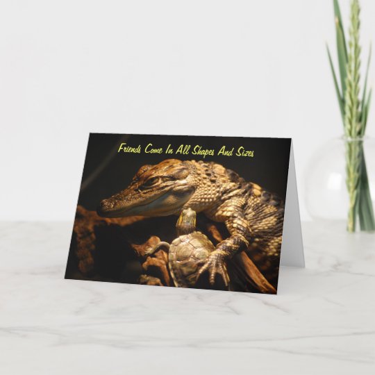 "Friends Come In All Shapes And Sizes" Card | Zazzle.com