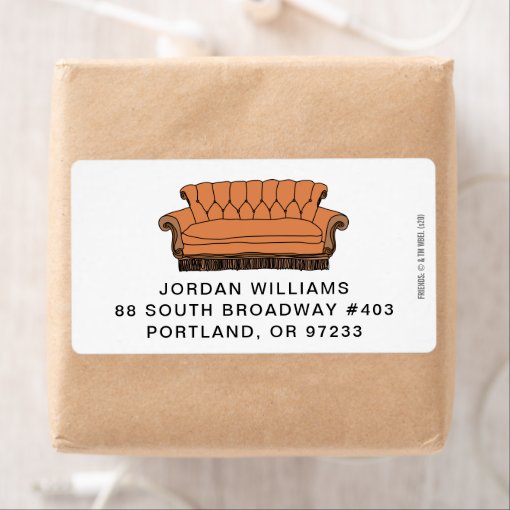 FRIENDS™ Couch Label | Zazzle