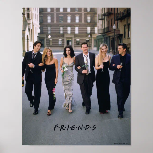 FRIENDS™ | Couples In Formal Wear Poster | Zazzle