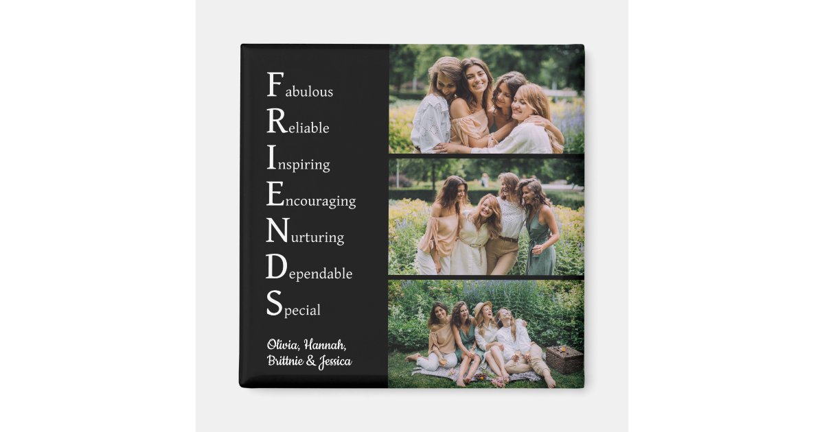 FRIENDS Custom Photo Magnet | Zazzle