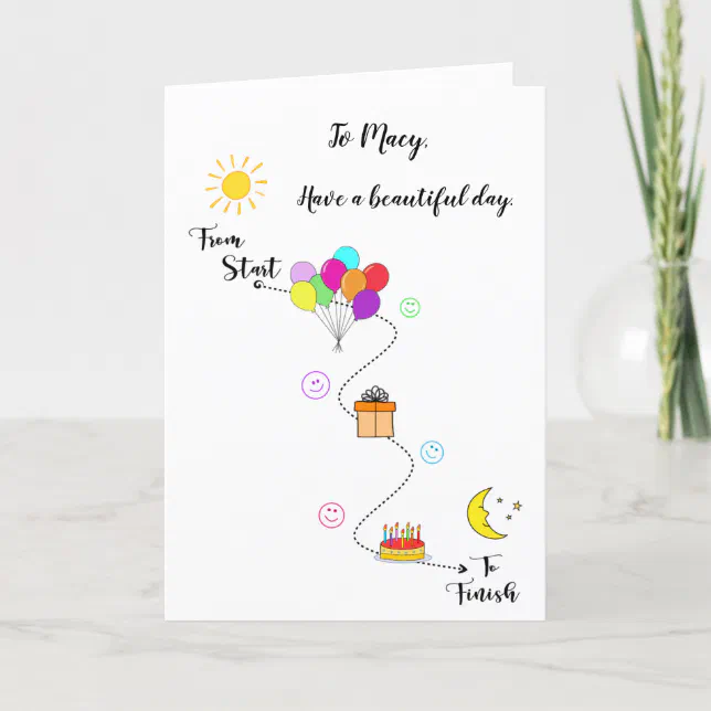 Friends Family Add Name Happy Birthday Card | Zazzle