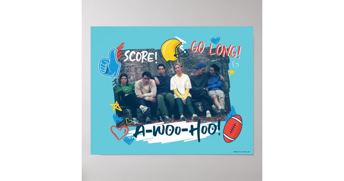 FRIENDS™ | Football Game Poster | Zazzle