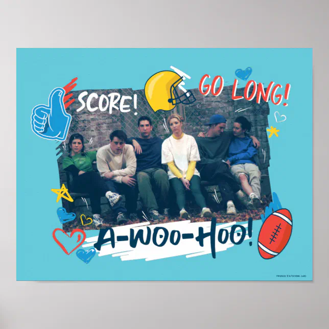 FRIENDS™ | Football Game Poster | Zazzle