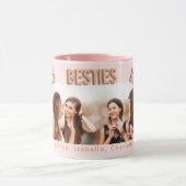 Friends forever blush pink besties BFF photo Mug | Zazzle