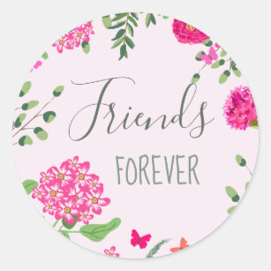 Friends Forever Stickers | Zazzle
