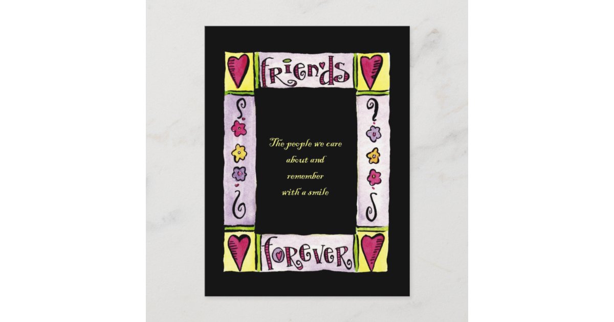 FRIENDS FOREVER. POSTCARD | Zazzle
