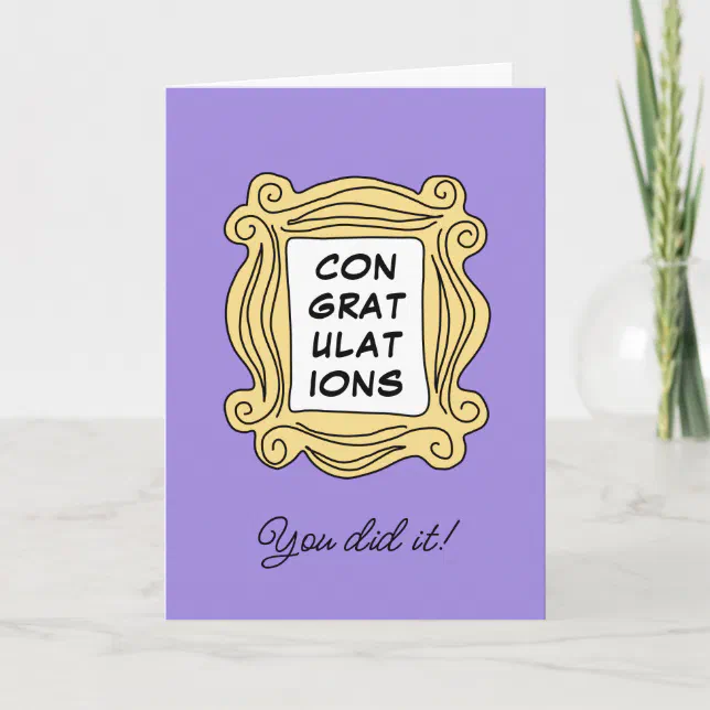 FRIENDS™ Frame Congratulations Card | Zazzle