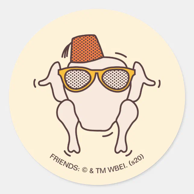 FRIENDS™ | Friendsgiving Classic Round Sticker | Zazzle