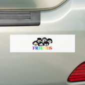 "Friends" Friendship Rainbow Bumper Sticker. Bumper Sticker | Zazzle