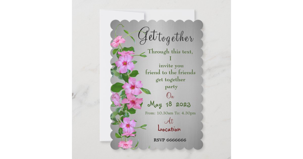 Friends get together invitation | Zazzle
